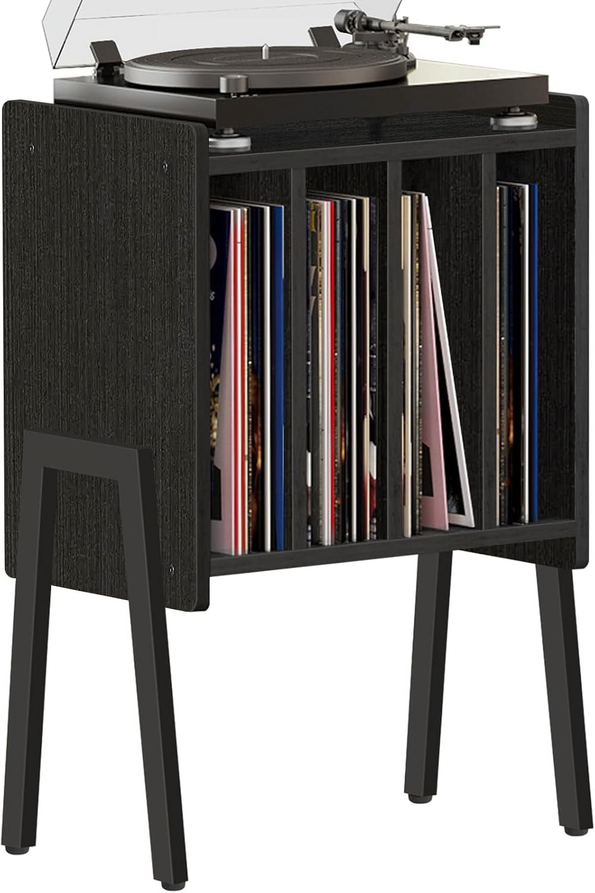 Record Player Stand, Record Storage Table, End Table with Vinyl Holder ...