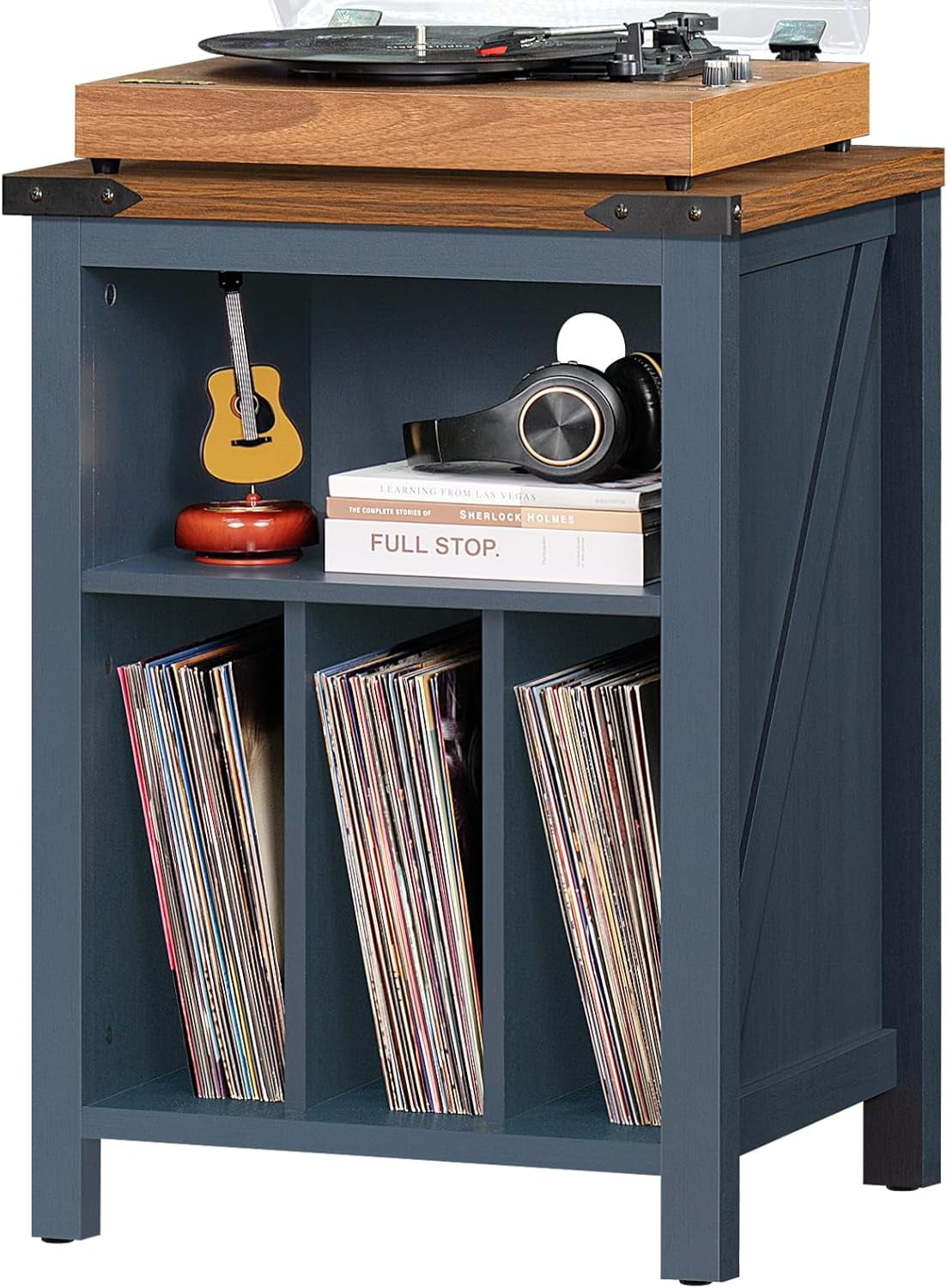 Record Player Stand with Vinyl Record Storage Holds up to 160 Albums ...