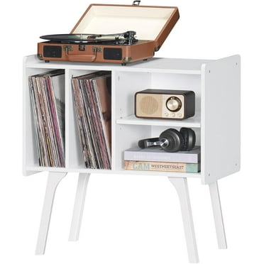 Cozy Castle Record Player Stand with Vinyl Storage, Holds 350 Albums ...