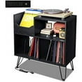 Record Player Stand with Vibration-Isolated Turntable Design Vinyl ...
