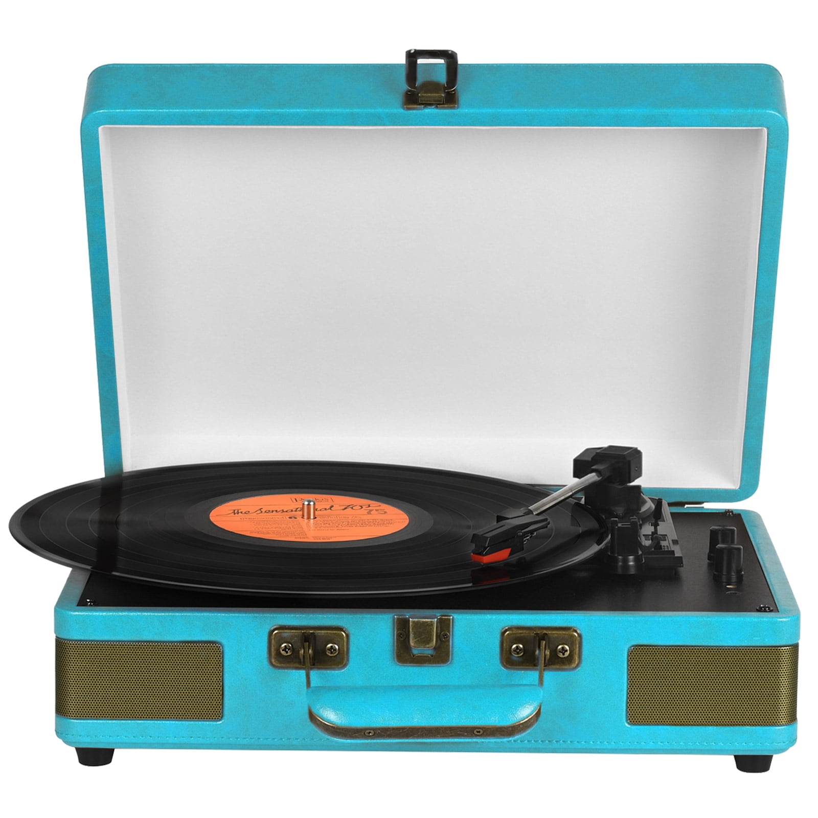 Record Player Turntable Portable Suitcase Bluetoorh Vinyl Record Player ...