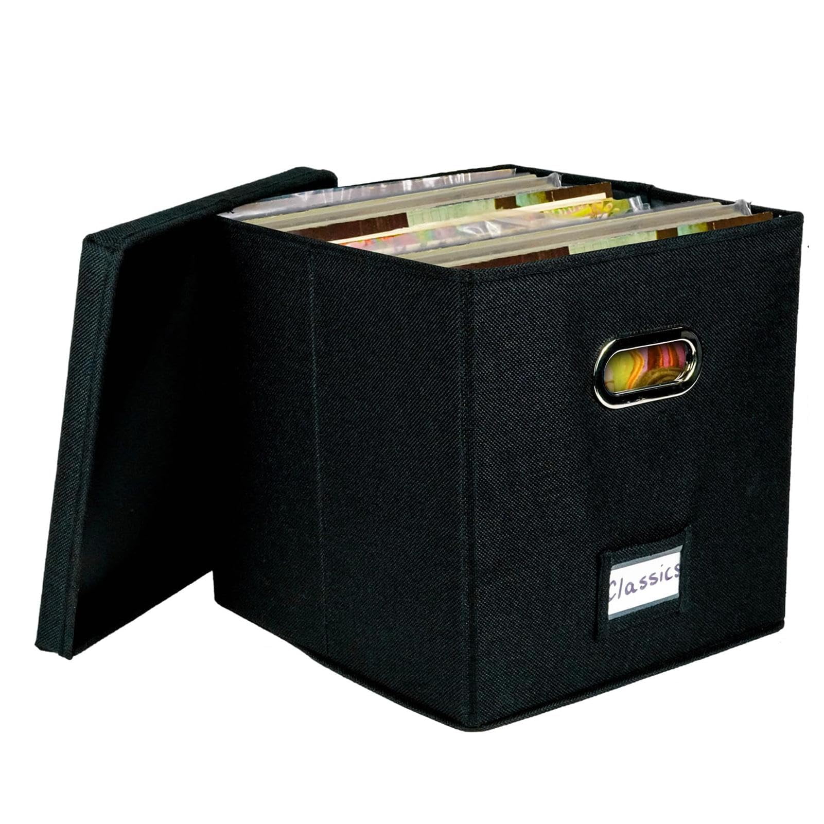 Record Storage Boxes,Record Album Storage Box for Up to 50+ Records,12 ...