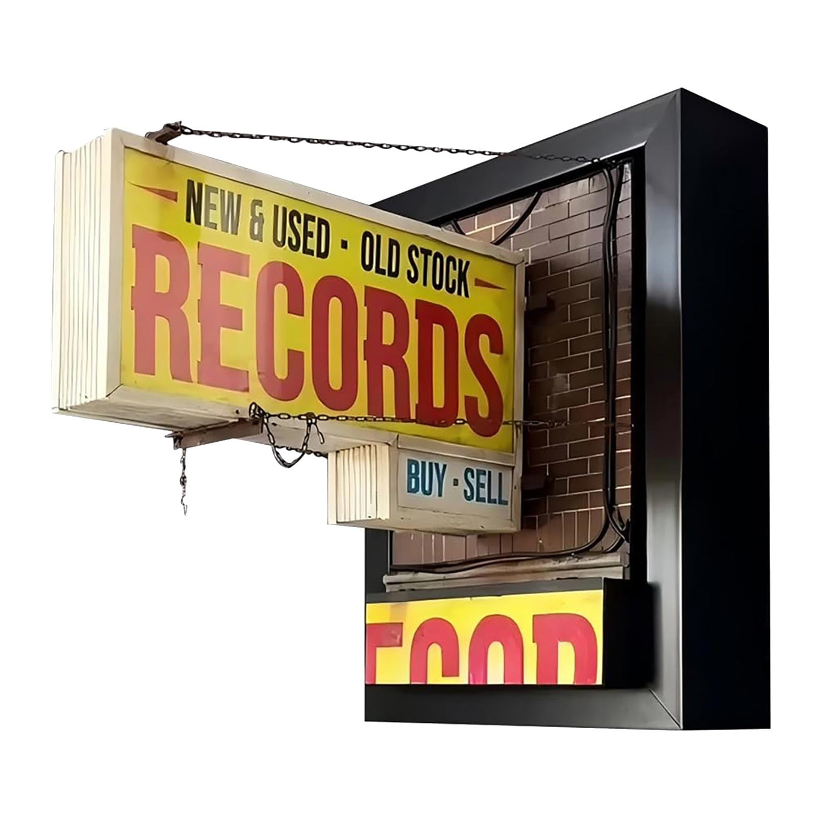 Record Store Retro Wall Light, Record Shop Marquee Light Up Sign ...