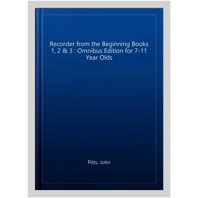Recorder From The Beginning Books 1, 2 & 3 - Walmart.com