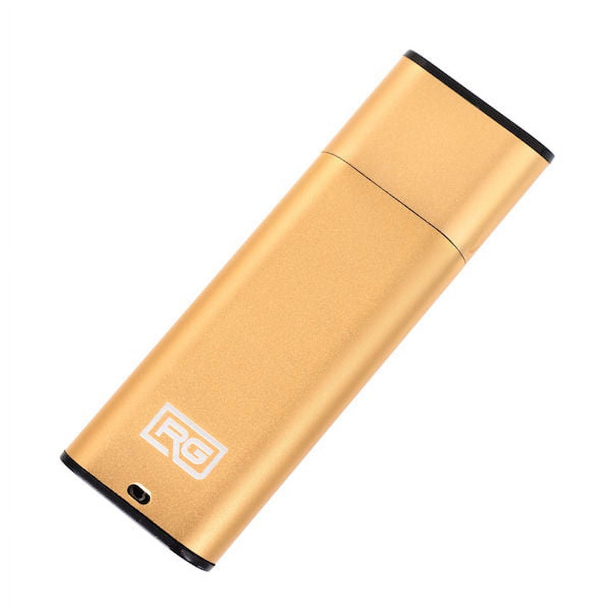 RecorderGear FD10 USB Drive Voice Recorder Small Spy Recording, Gold ...