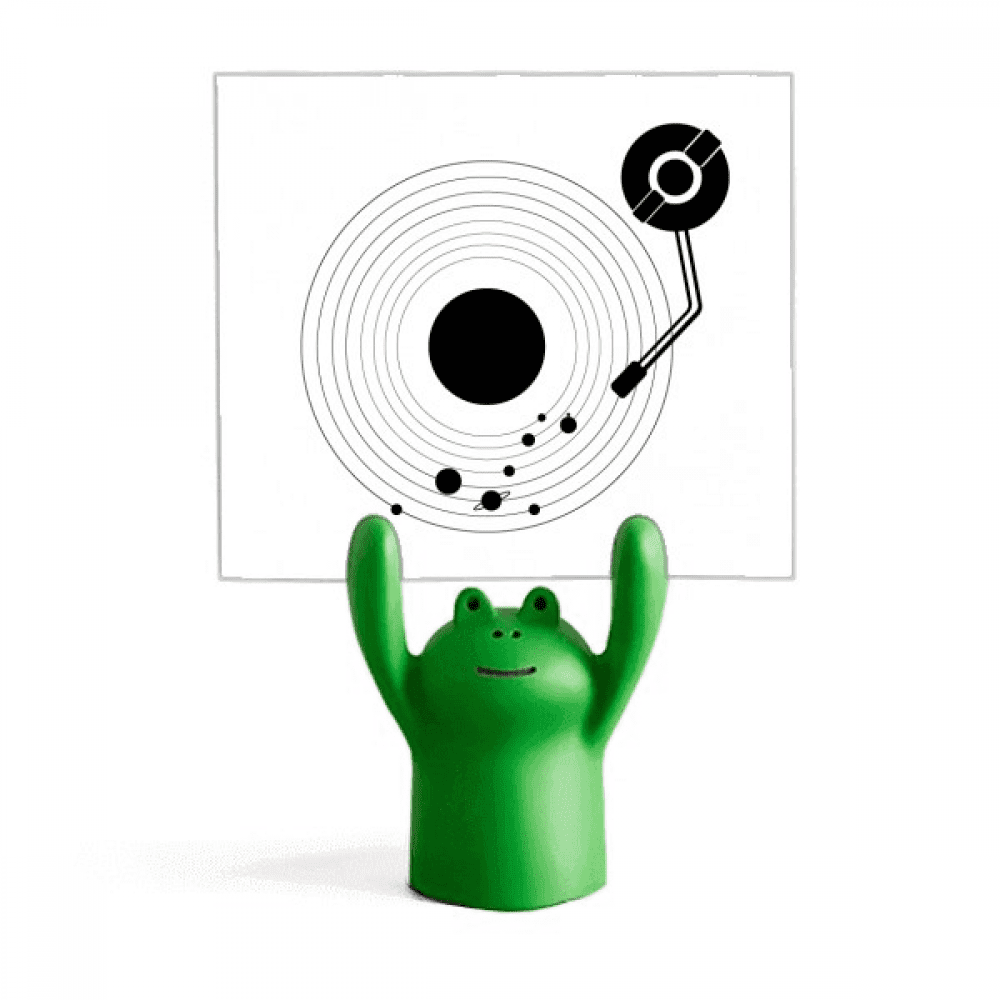 Recording Music Phonograph Pointer Memo Holder Cartoon Animal Frog ...