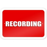Recording in Progress Microphone Sign - Walmart.com
