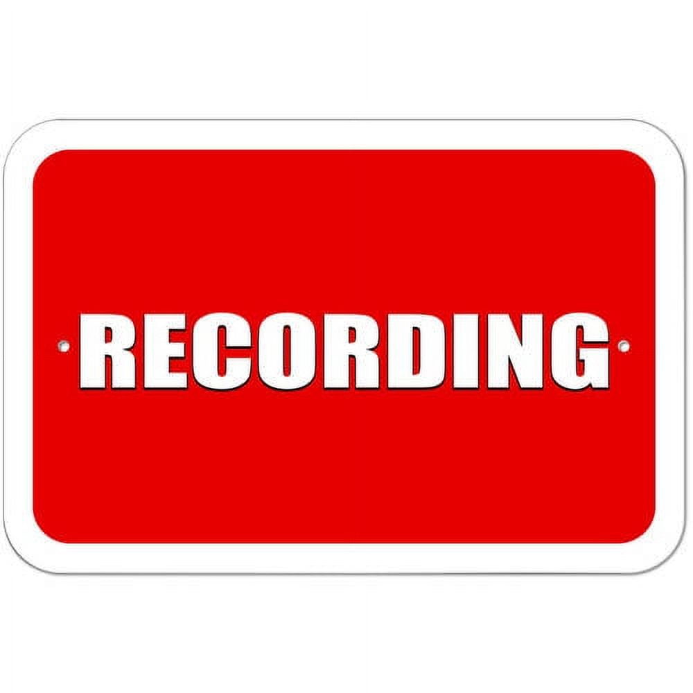 Recording Sign - Walmart.com