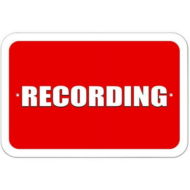 Recording Sign - Walmart.com