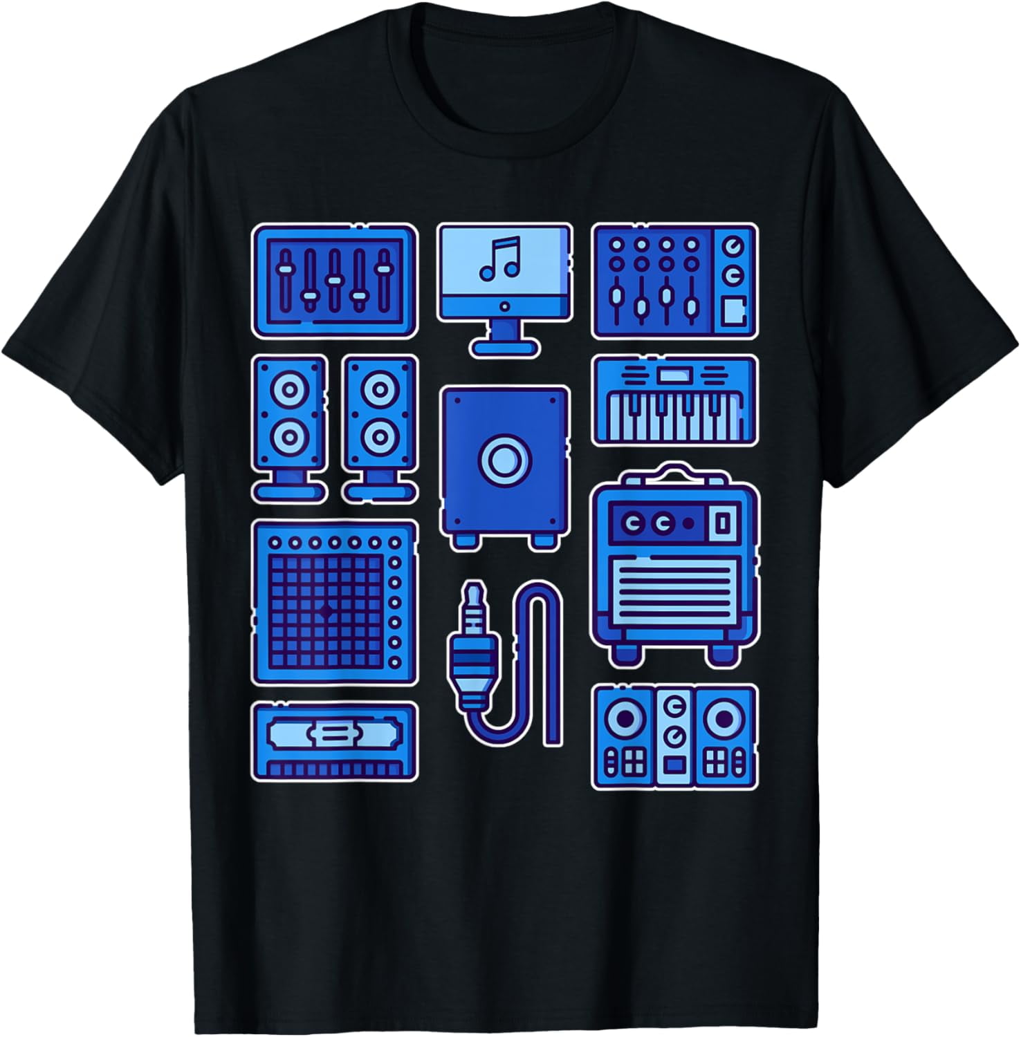 Recording Studio Gear Sound Engineer Audio Engineer T-Shirt - Walmart.com