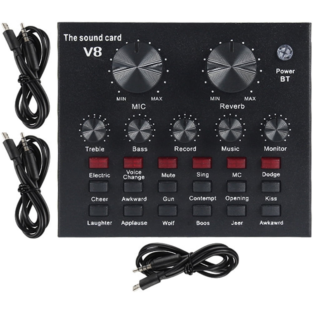 Recording Studio Sound Card Voice Changer for Adults Live Household KTV ...