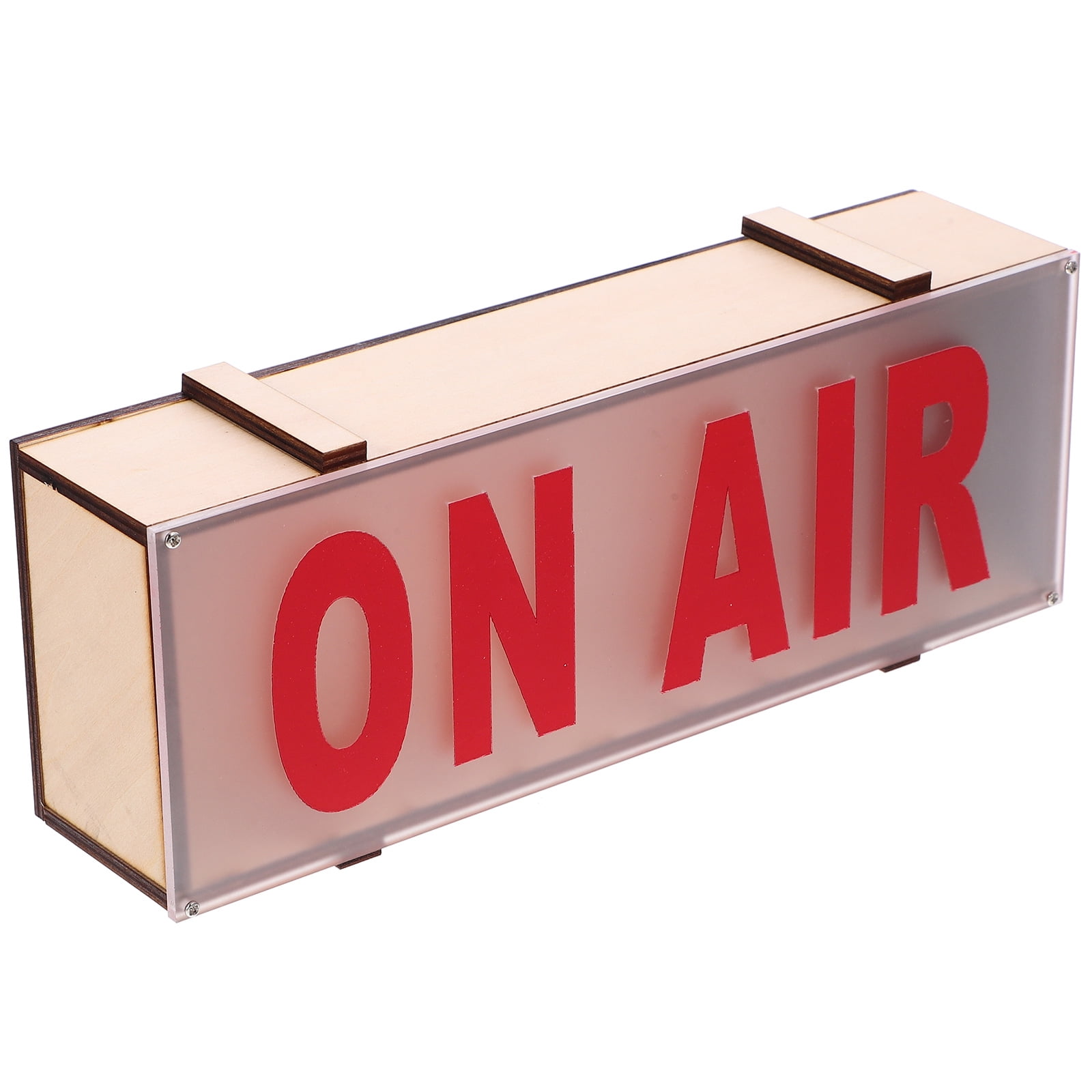 Recording Warning Light Solid Wood Box Night Office - Walmart.com