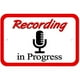Recording in Progress Microphone Sign - Walmart.com
