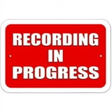 Recording in Progress Sign - Walmart.com
