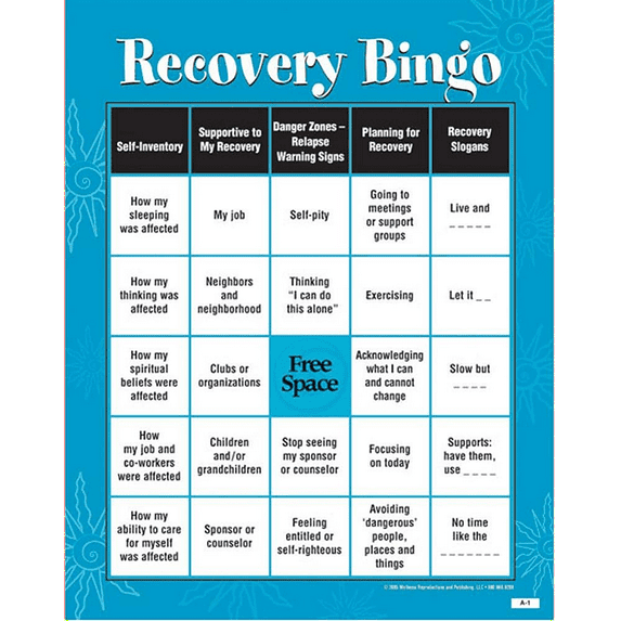Recovery Bingo for Adults: A game about developing and maintaining ...