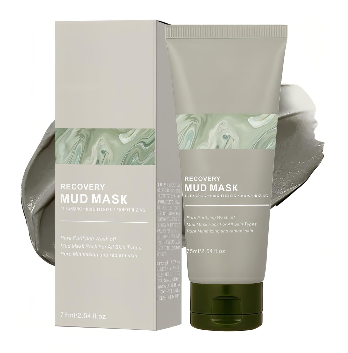 Recovery Mud Mask, 75ml Relief Mud Maske for Face, Mud Maske for Deep ...