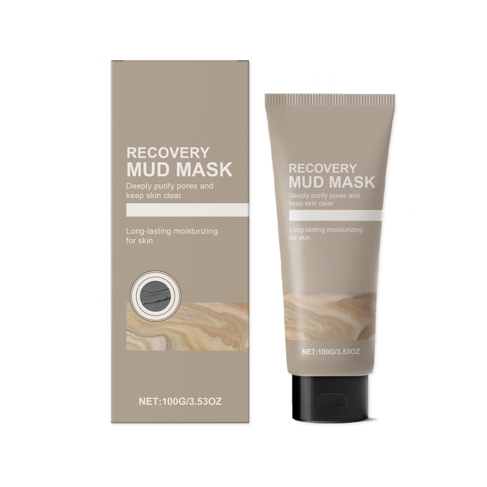 Recovery Mud Mask, Hydrating & Moisturizing Deep Pore Cleanser, Relief ...