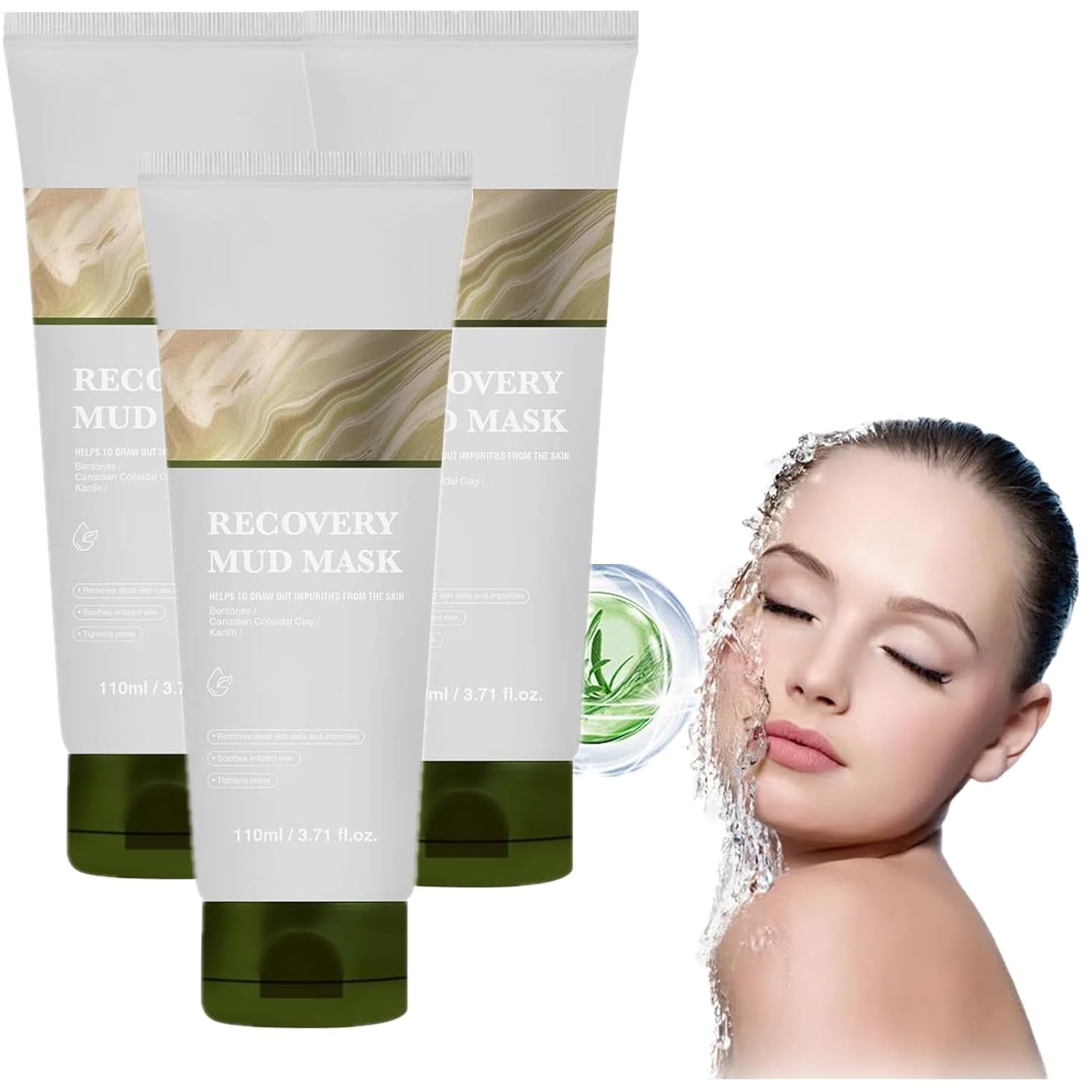 Recovery Mud Mask, Relief Mud Clay Mask for Face, Hydrating ...