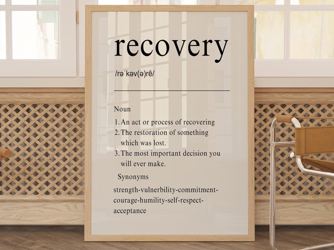 Recovery Print Recovery Poster Definition Print Recovery Sign Recovery ...
