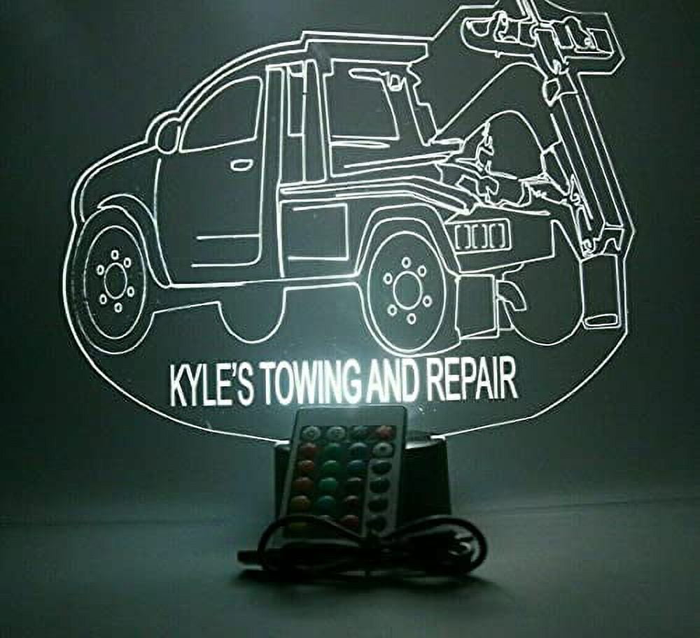 Recovery Tow Truck Shape Design Handmade Acrylic Personalized Free ...