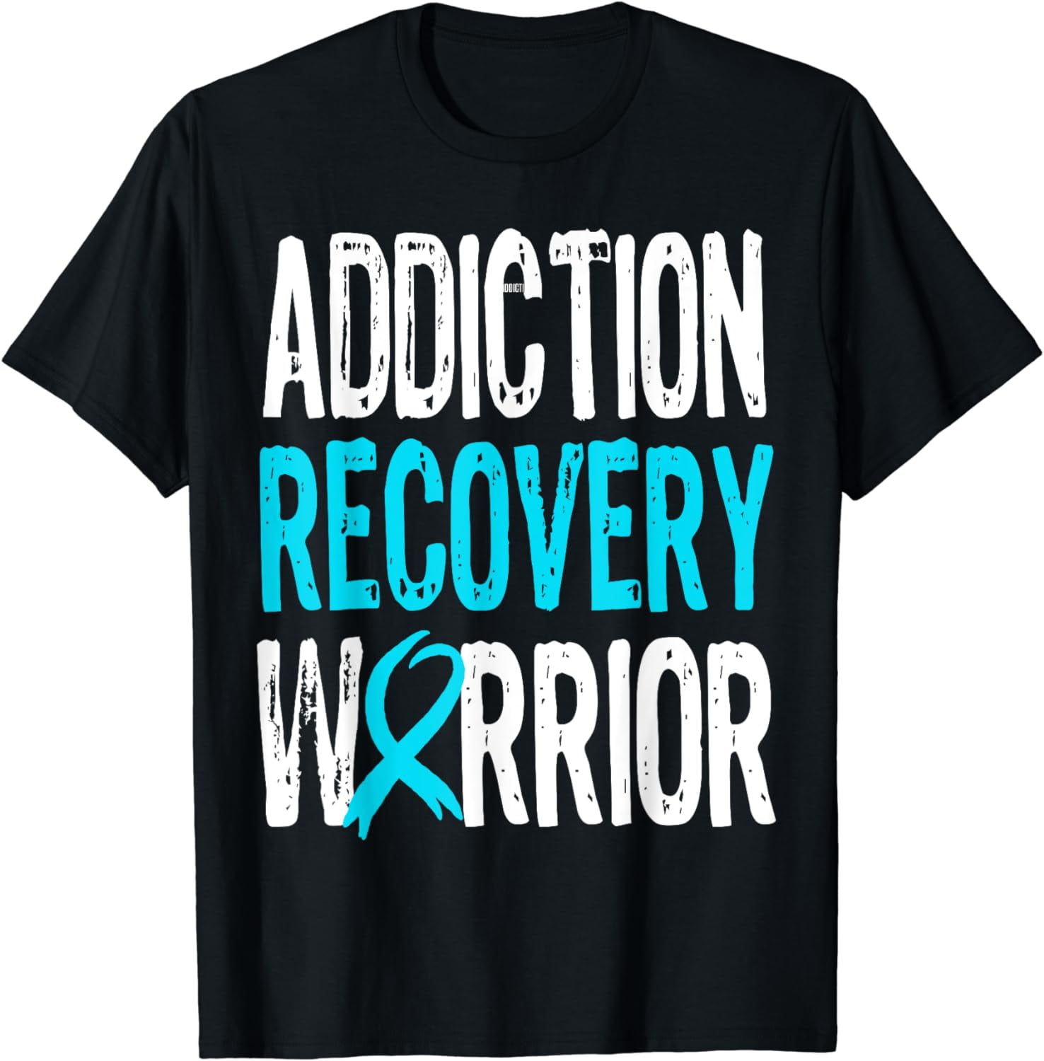 Recovery Warrior Addiction Alcoholic Addict Sobriety 12 Step T-Shirt ...