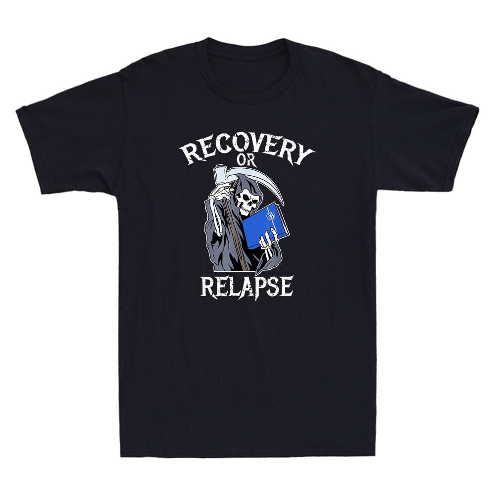 Recovery or Relapse Narcotics Anonymous Basic Horror Grim Reaper Men's ...