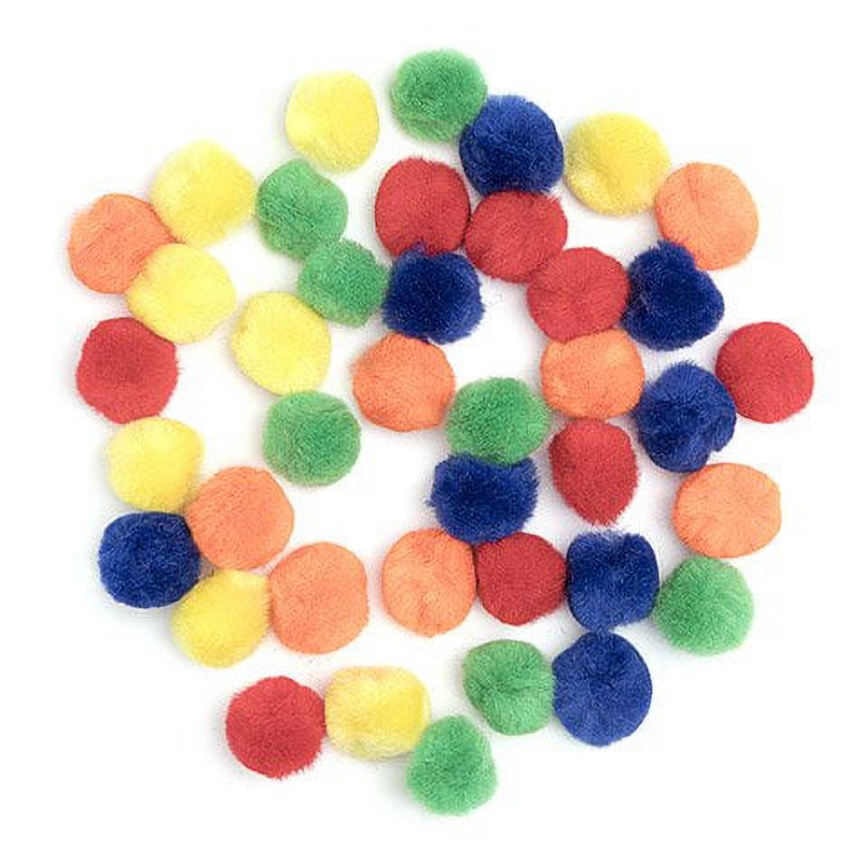 Recreate a high-end look by adding these boisterous primary color pom ...