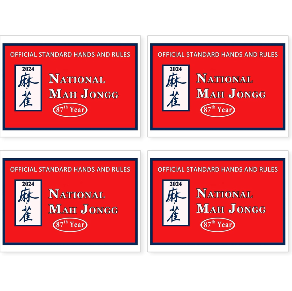 Recreational 2024 Mahjong Hands and Rules Cards, 8 Pcs，Mahjong Rule ...