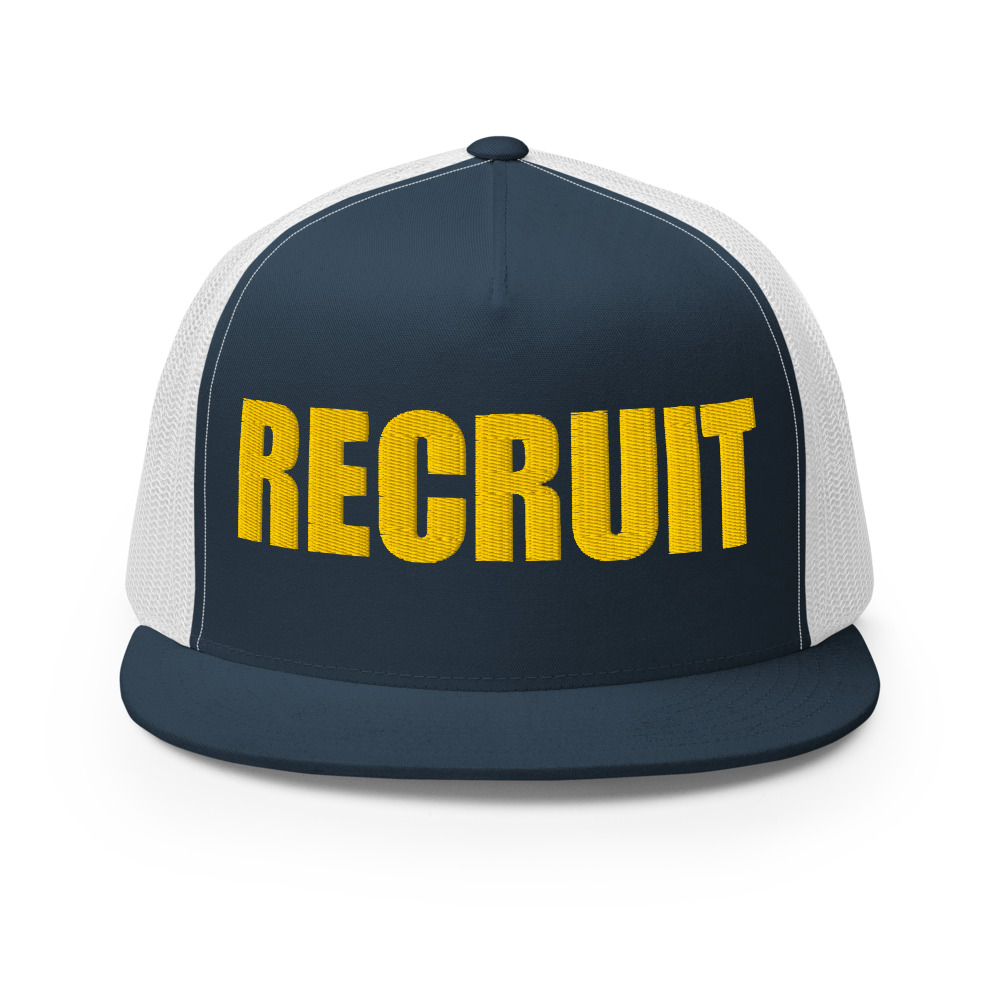 Recruit Trucker Cap (Navy/ White) - Walmart.com