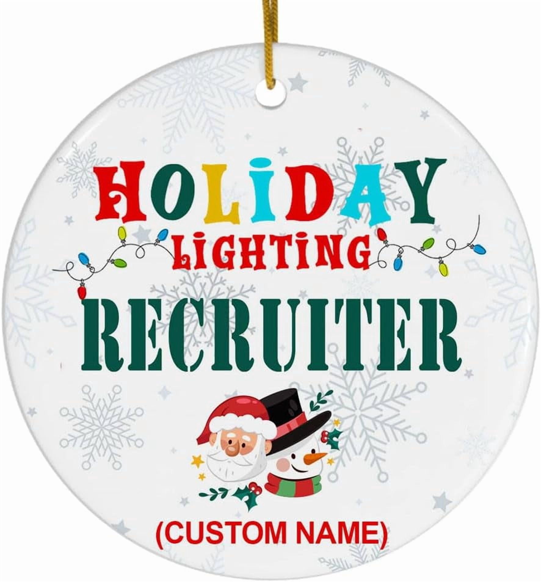 Recruiter Christmas Ornaments 2025 for Women Friendship, Appreciation ...