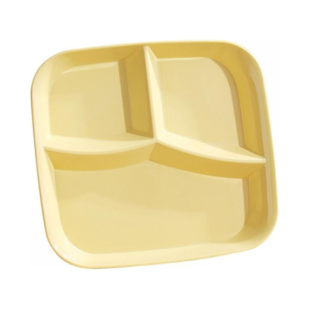 Rectangle 3 Divided Plate Compartment Plate For Food Plastic Salad ...