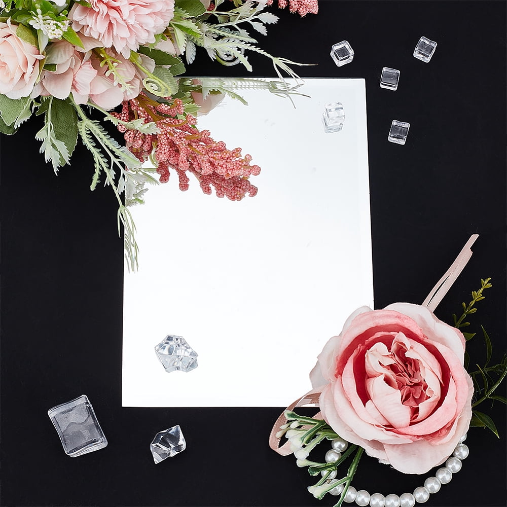 Rectangle 3mm Beveled Glass Mirror 4x7 inch Rectangle Mirror Panels ...
