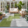 Rectangle Area Rug 4x6ft,Modern Sage Green Gray Living Room Rug Non ...