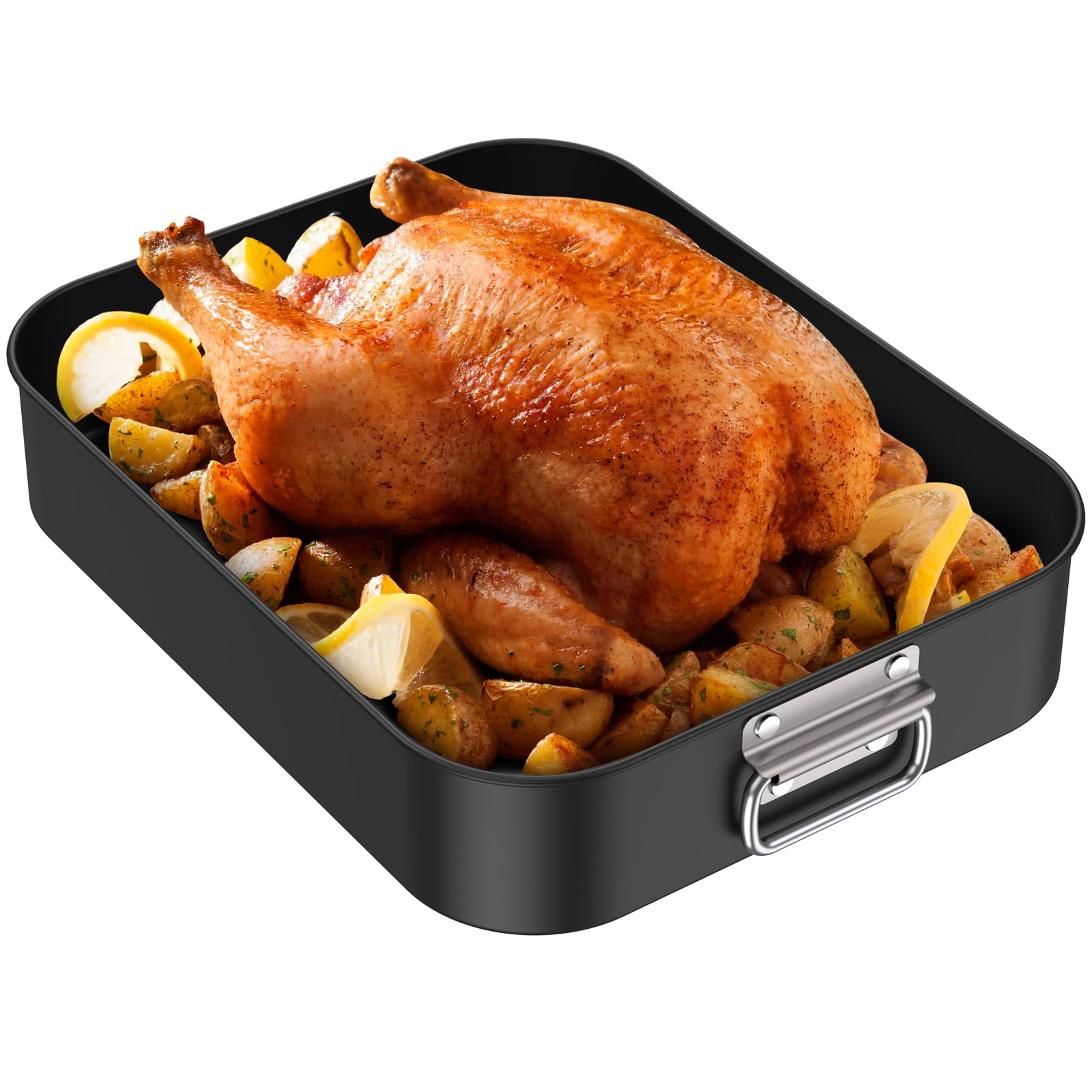 Rectangle Baking Dish,16 x 11.6 x 3.2inch Baking Pan Carbon Steel ...