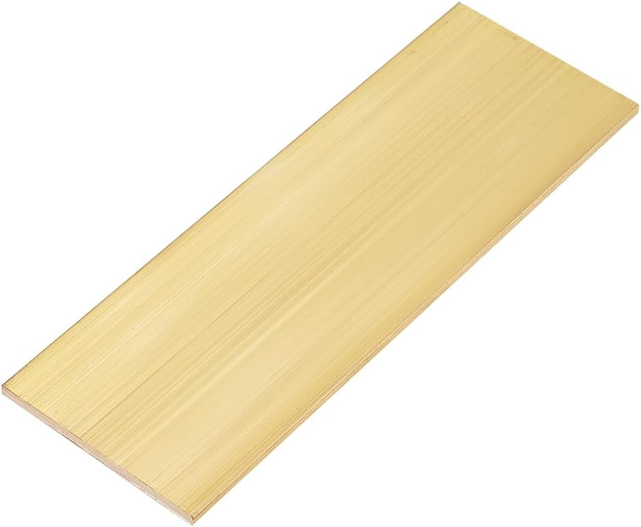Rectangle Brass Sheet 6 Inch Length x 2 Inch Width x 1/8 Inch Thick ...