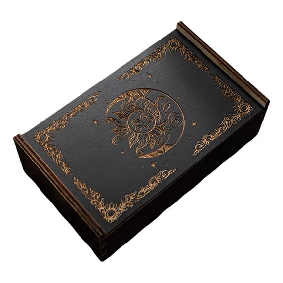 Rectangle Cards Box Playings Tarots Cards Container Jewelry Storage ...