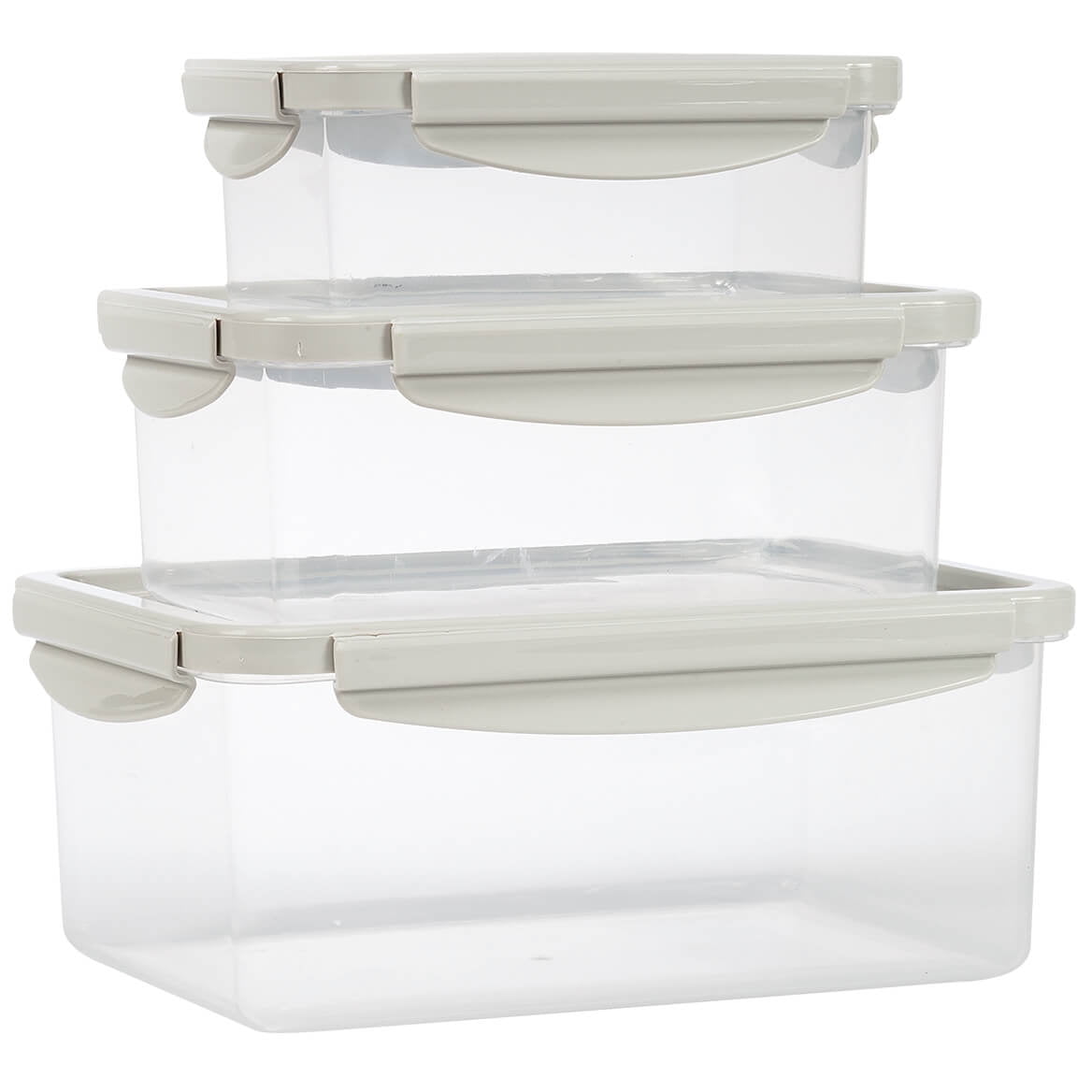 Rectangle Containers with Stretch Lids by Chef's Pride Set 3 - Walmart.com