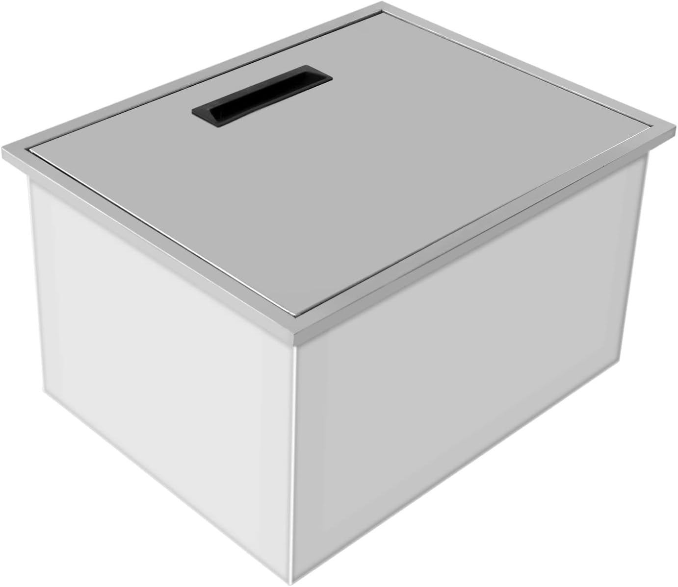 Rectangle Drop-in Ice Chest with Cover Lid, 304 Stainless Steel Drop in ...