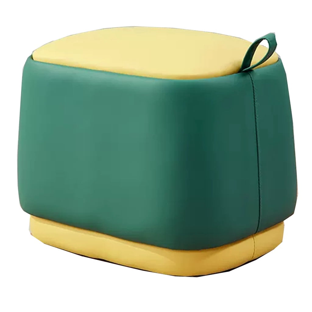 Rectangle Footstool Ottoman Upholstered Footrest For Couch Small Pouf ...