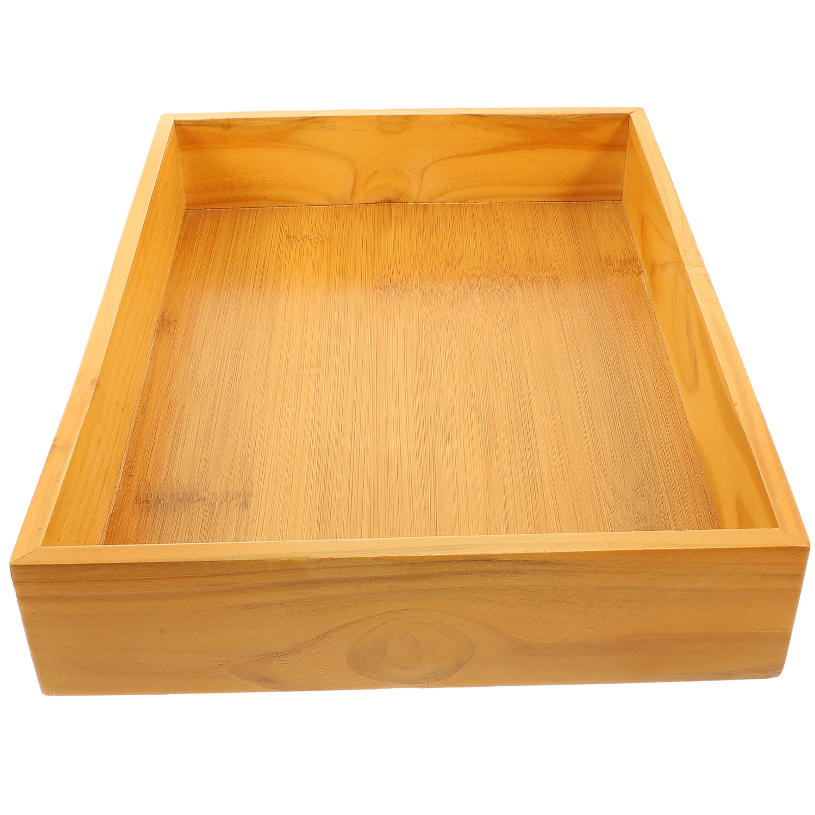 Rectangle Fruit Bread Tray Rectangle Shaped Fruits Tray Wooden Tea Cup ...