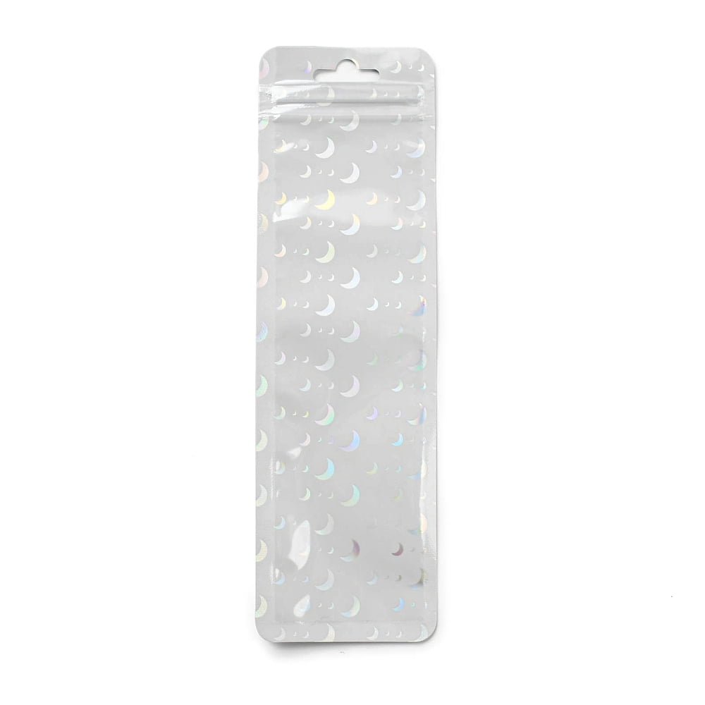 Rectangle Glitter Holographic Plastic Zip Lock Gift Bags Self Sealing ...
