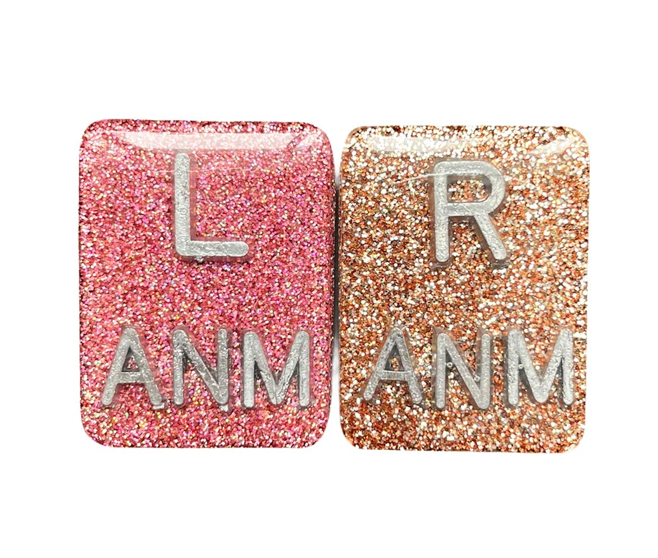 Rectangle Glitter Xray Markers, 3 Initials, X-ray Markers, Glitter ...