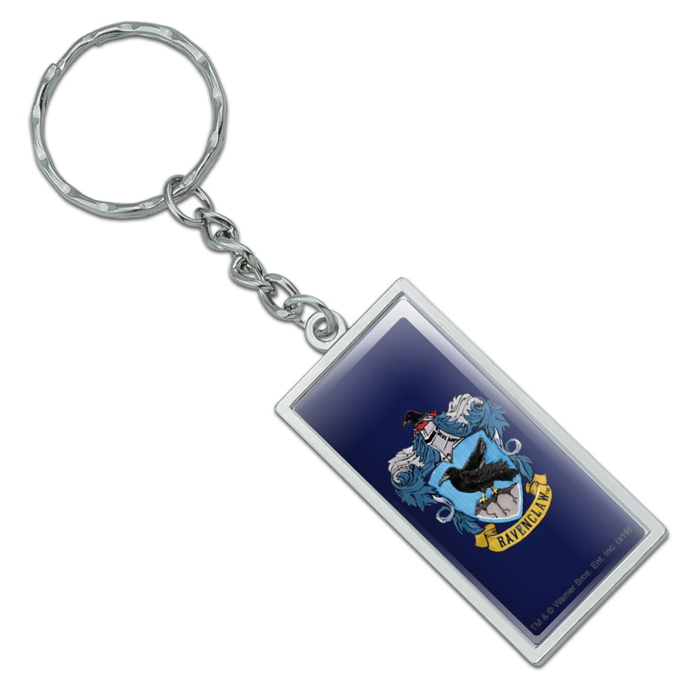 Rectangle Harry Potter Ravenclaw Painted Crest Keychain in Chrome ...
