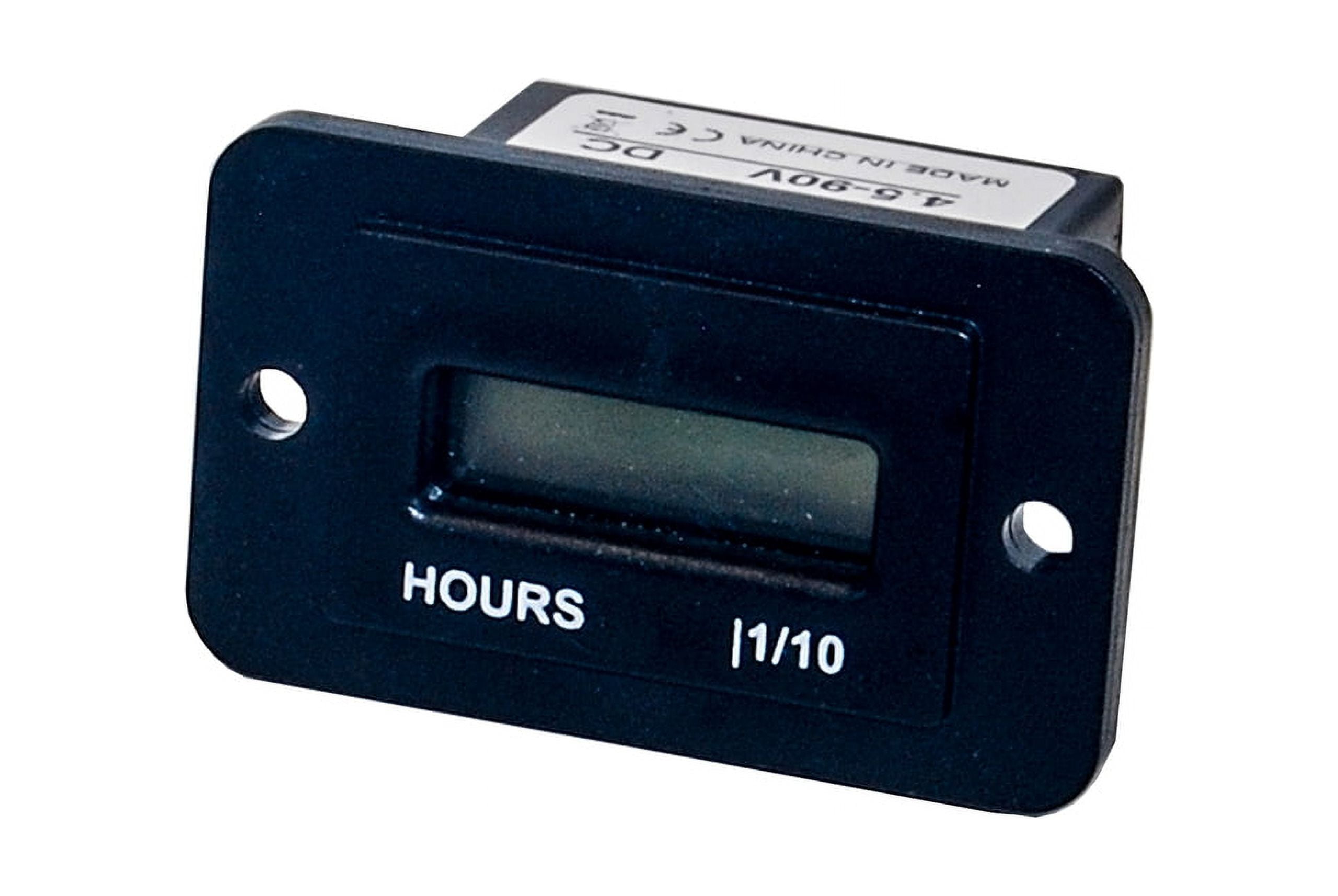 Rectangle LCD OZ-USA® Hour Meter Gauge 9-12-24-48-90 Volt Golf Cart ...
