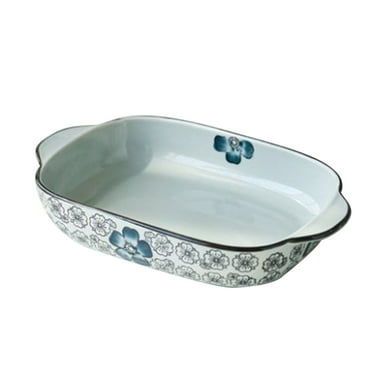 Bico Magnolia Floral Stoneware Baking Dish, Lasagna Pan, Large ...