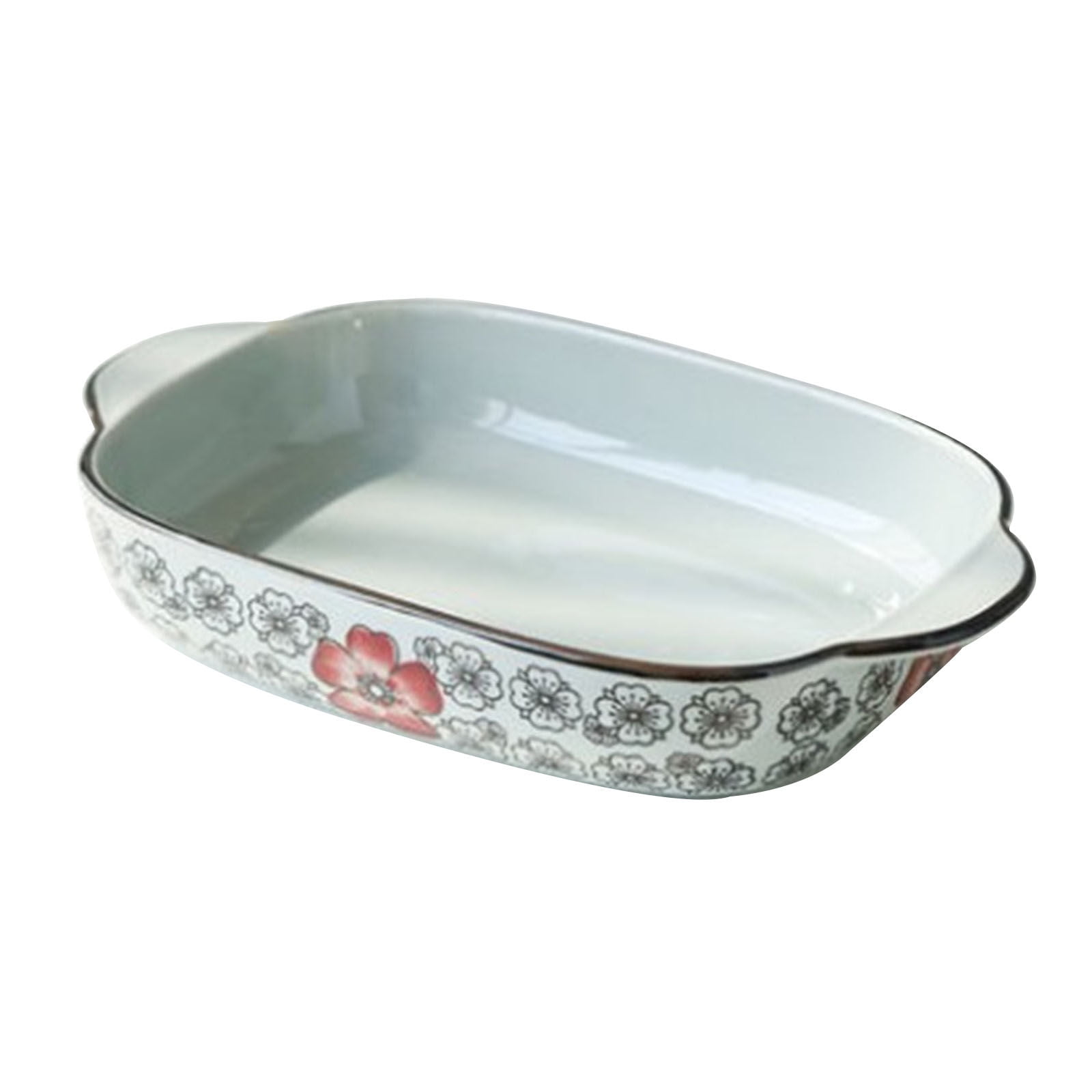 Rectangle Lasagne Dish Deep Ceramic Casserole Dish With Handle ...
