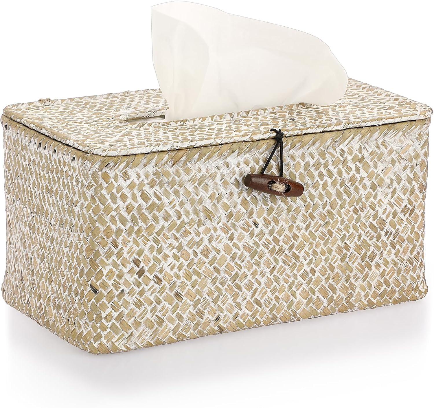 Rectangle Natural Seagrass Tissue Box Cover,Woven Tissue Box with ...