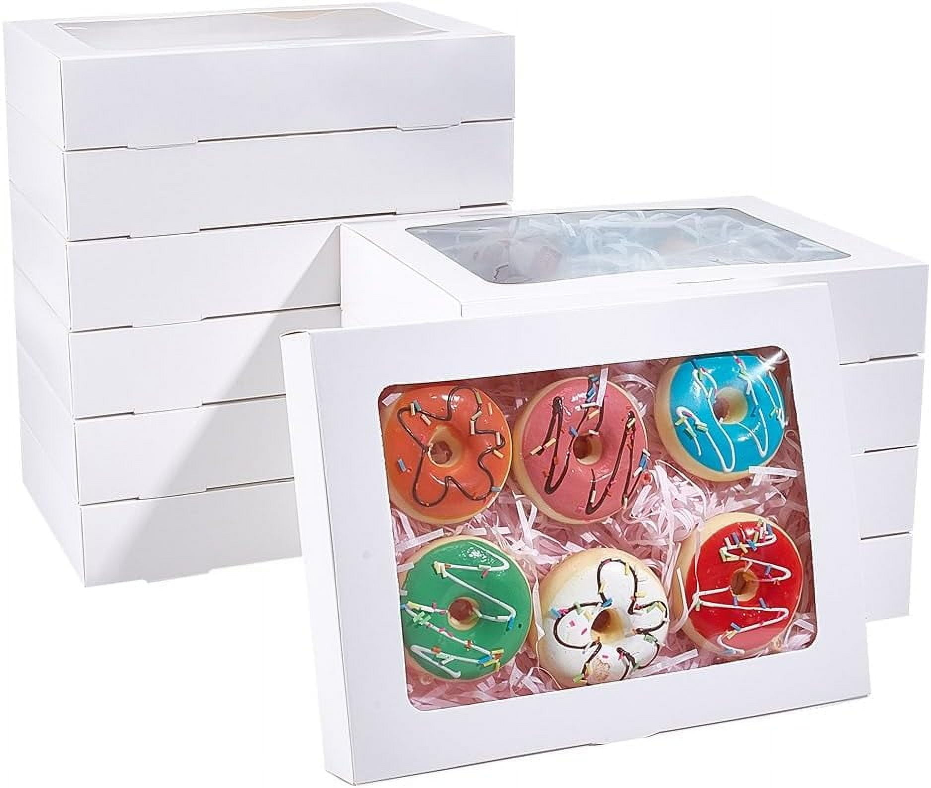 Rectangle Paper Biscuit Boxes with Clear Window for Party Wedding ...