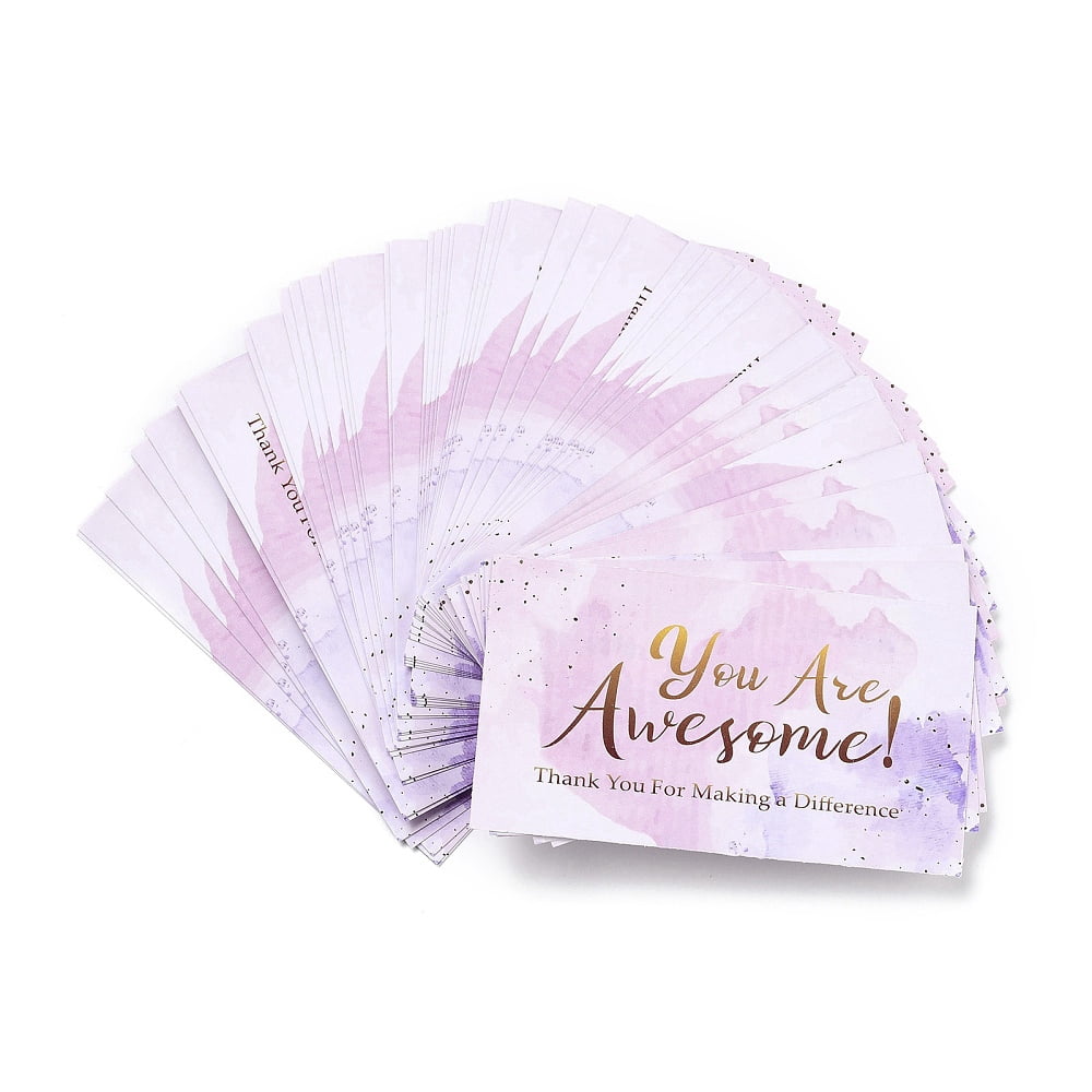 Rectangle Paper Greeting Cards Rewards Card Word 90x50x0.2mm - Walmart.com
