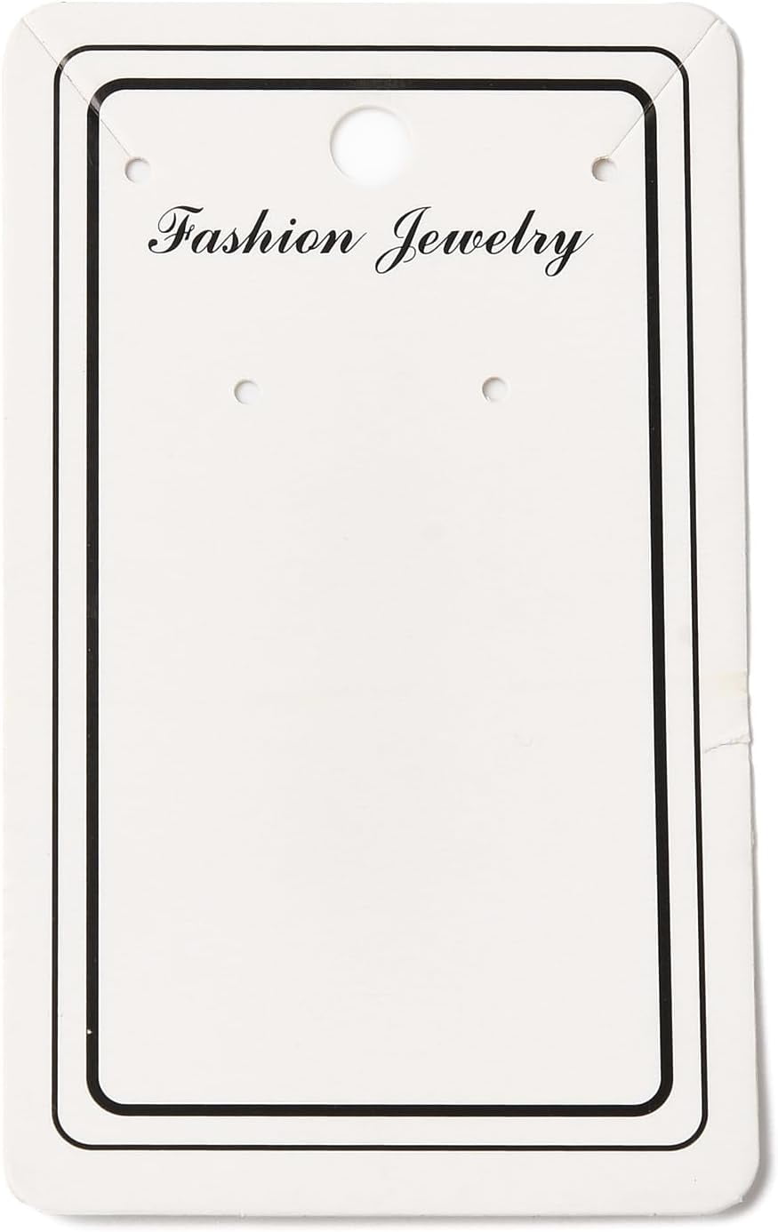 Rectangle Paper One Pair Earring Display Cards with Hanging Hole ...